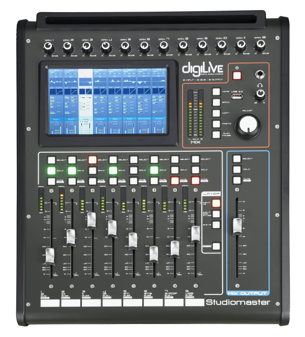 Ultra-Compact Digital Mixer with 7” Touchscreen & Motorized Faders - C ...